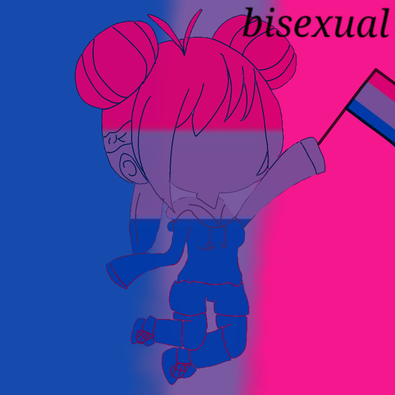 LGBTQ+ bisexual person art 13 - ibisPaint