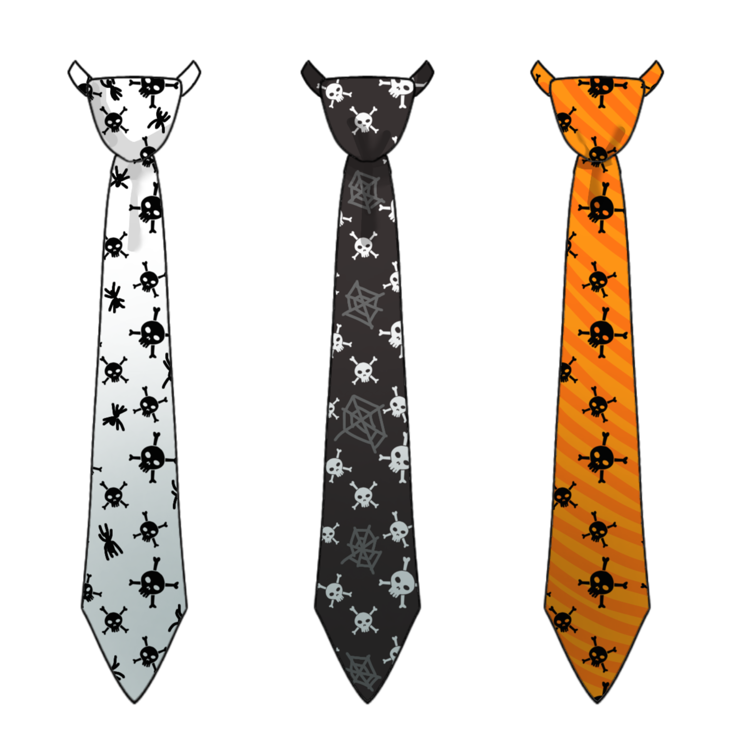 Halloween necktie - ibisPaint