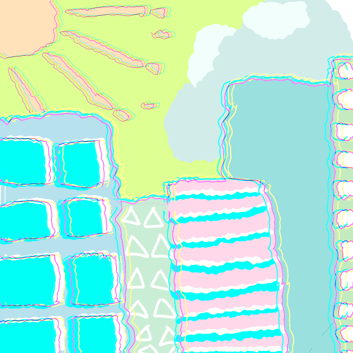 bily vily buildings - ibisPaint