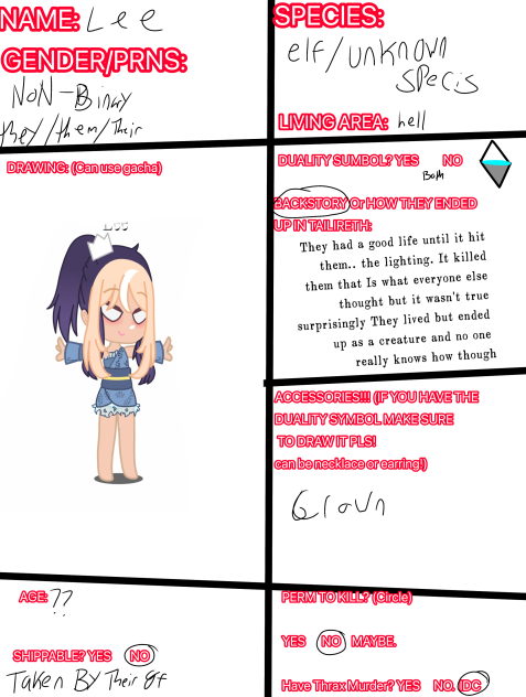 character sheet for a comic♡ - ibisPaint