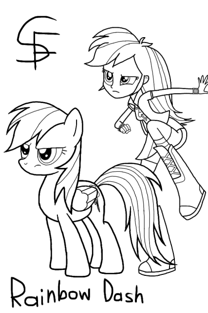 Rainbow Dash Parallel Universe - ibisPaint