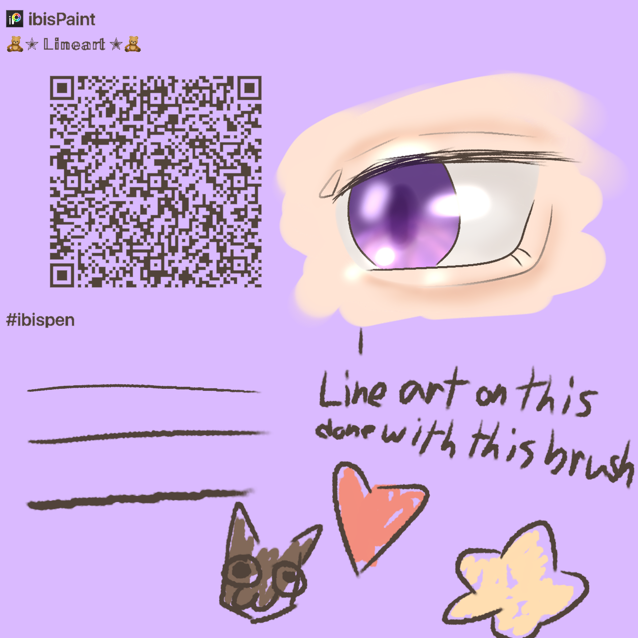 Lineart brush thingy - ibisPaint