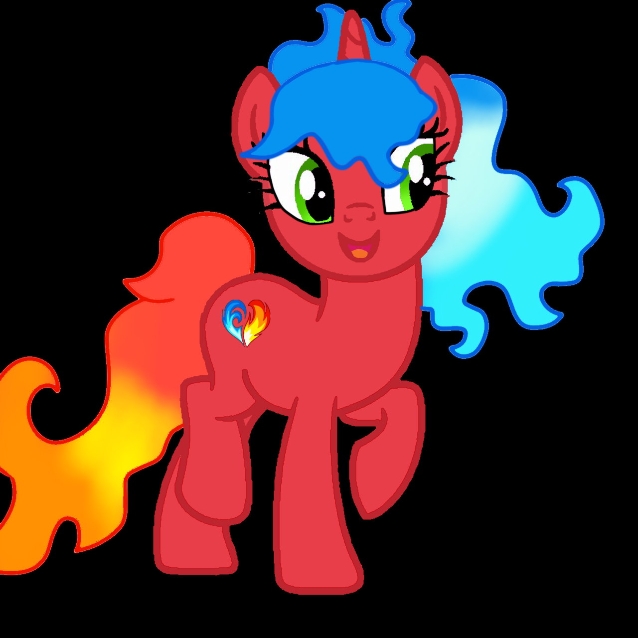 Fire heart - ibisPaint