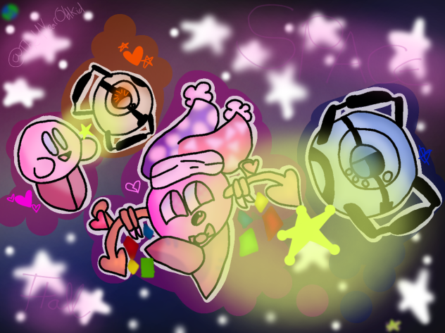 Kirby and Portal Crossover - ibisPaint