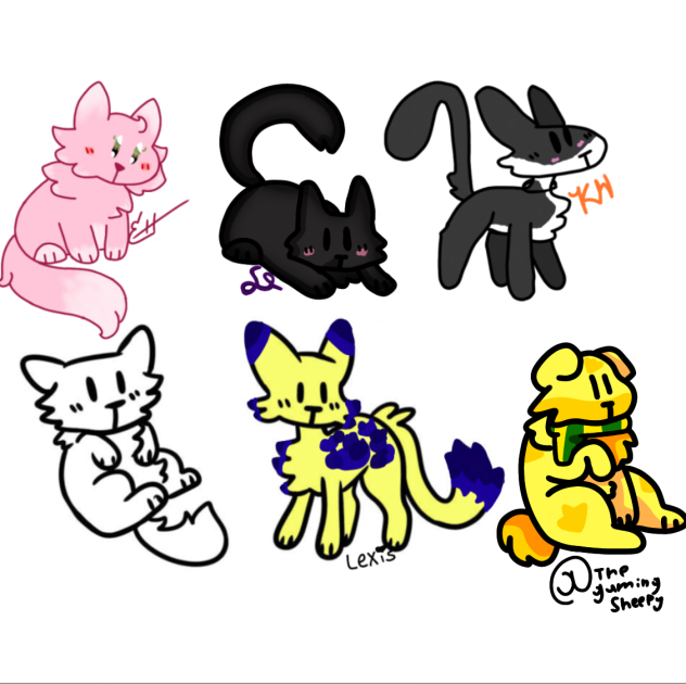 Cat collaboration #cats #cute #kitty - ibisPaint