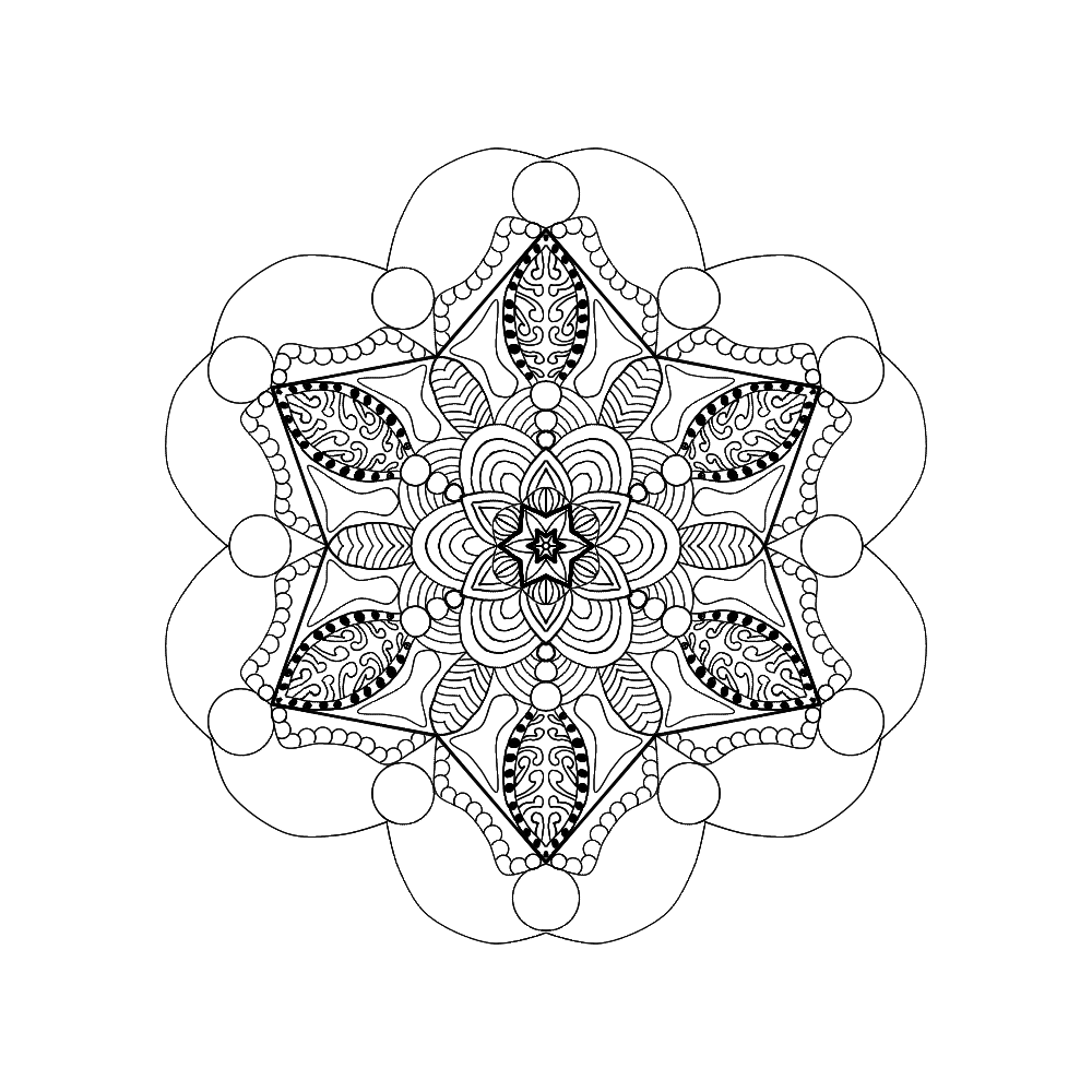 Mandala Flower 7 - ibisPaint