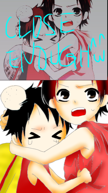 ibispaint - Ace & Luffy - ibisPaint
