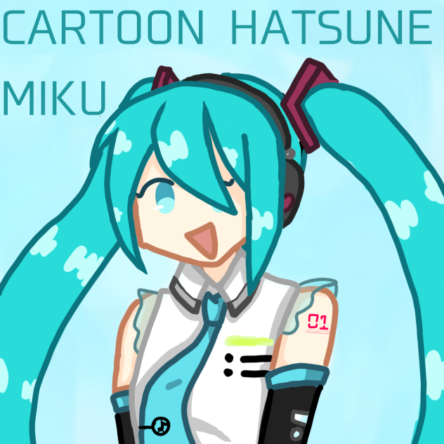 Cartoon Hatsune Miku - ibisPaint