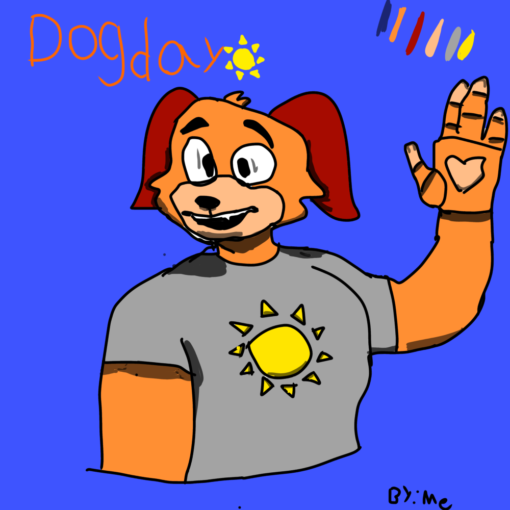 dogday waving - ibisPaint