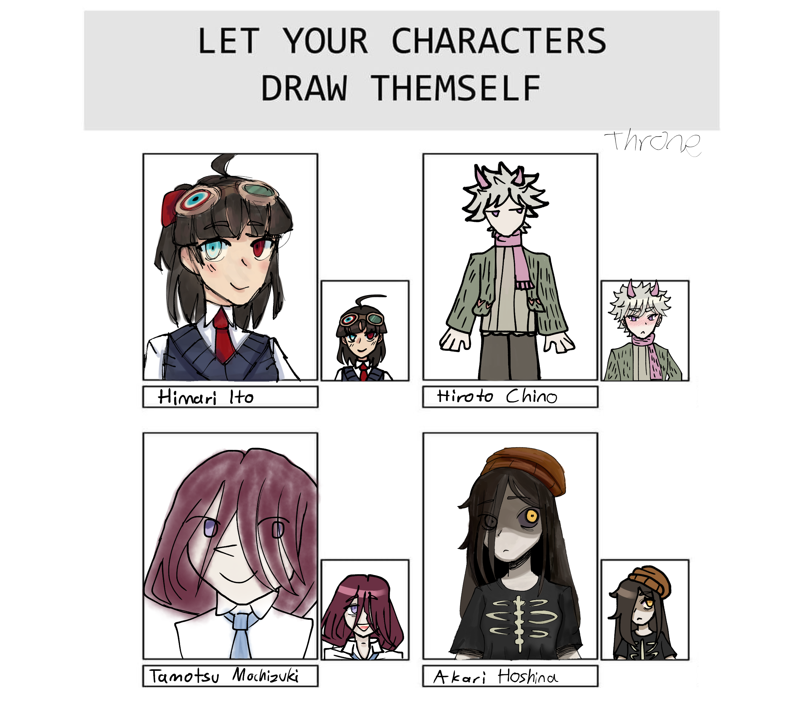 Letting my OCs draw themselves! - ibisPaint