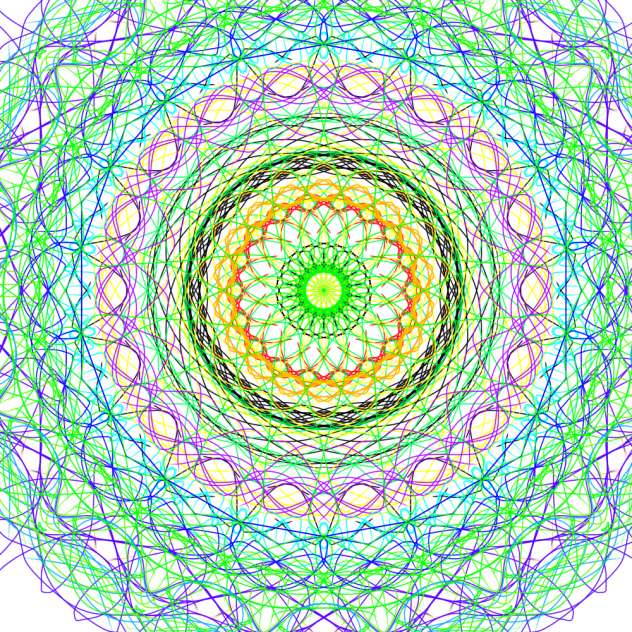 Colourful Mandala - ibisPaint