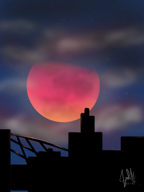 blood moon - ibisPaint