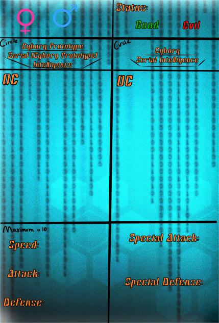 Cyborg Character Sheet - ibisPaint