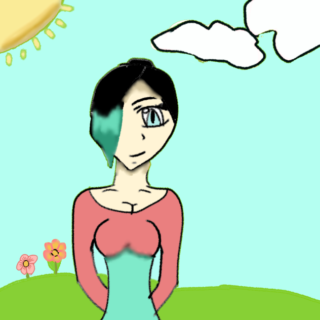a girl in the park - ibisPaint