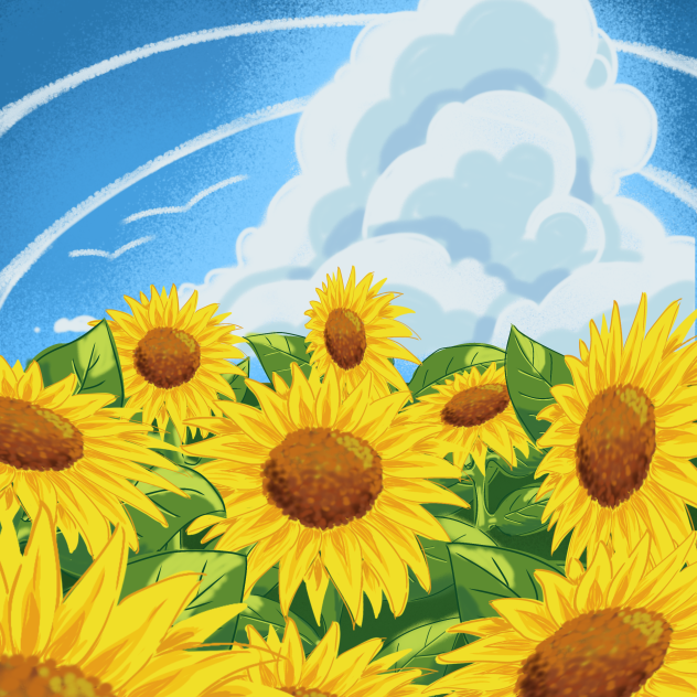 sunflower 🌻 field - ibisPaint
