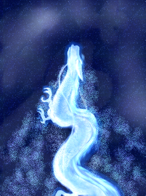 Dragon in the sky - ibisPaint