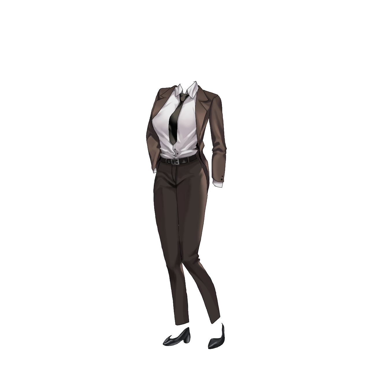 brown formal attire (female) - ibisPaint