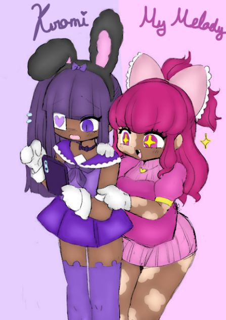 Kuromi and My Melody - ibisPaint