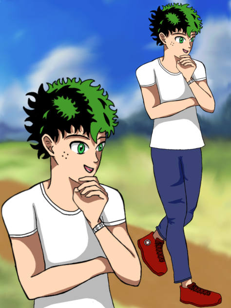 Izuku Midoriya Walking - ibisPaint