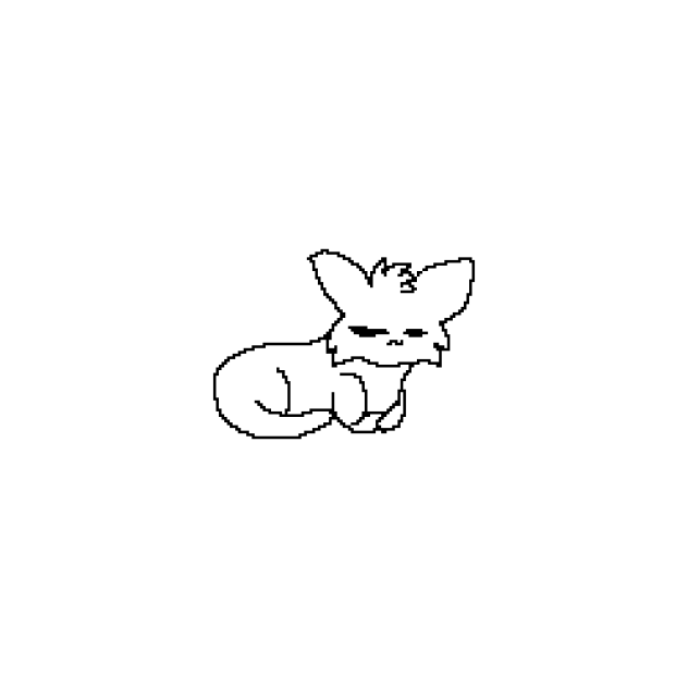 Silly Cat Lineart - ibisPaint