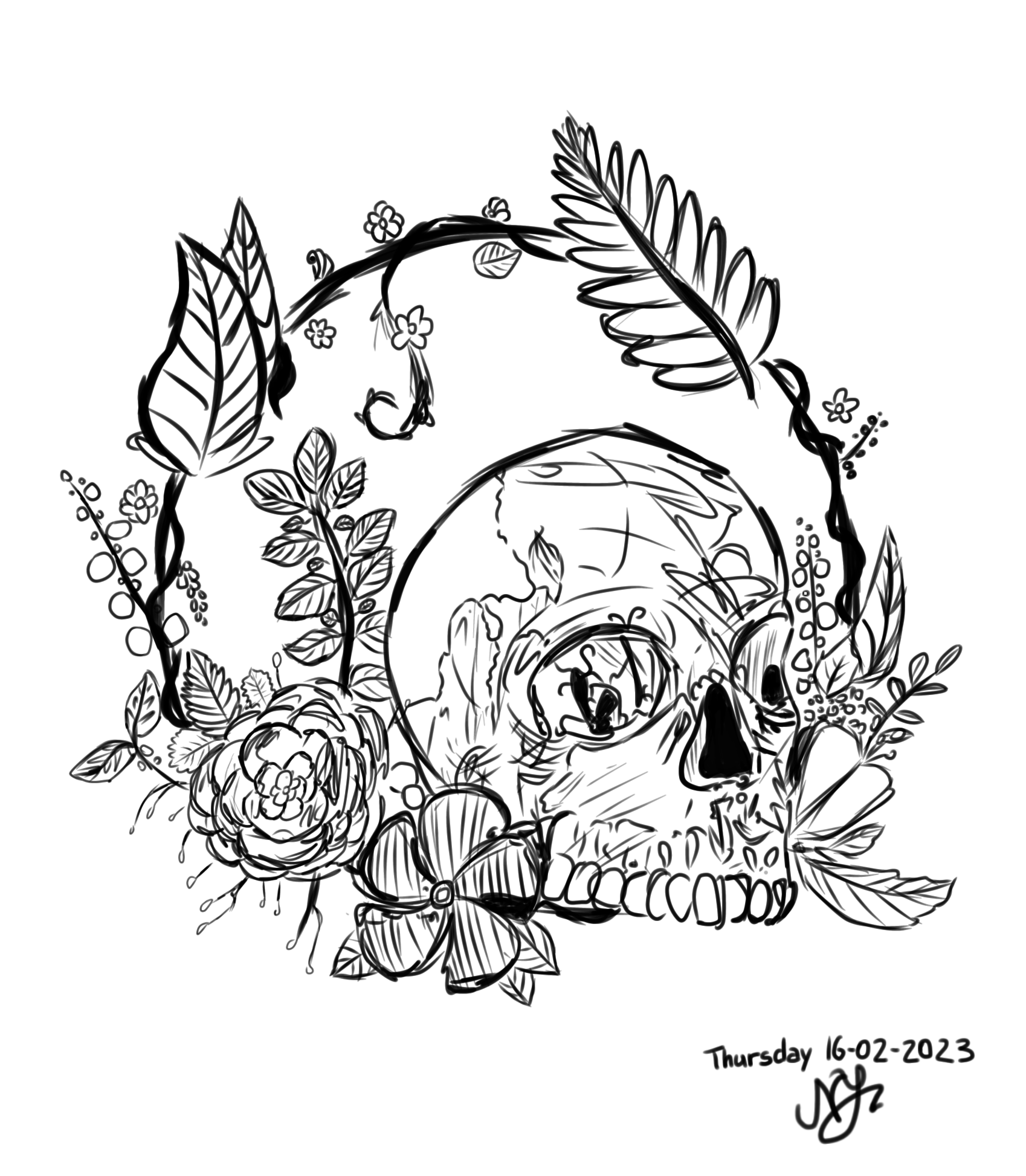 Mr. Skully - ibisPaint