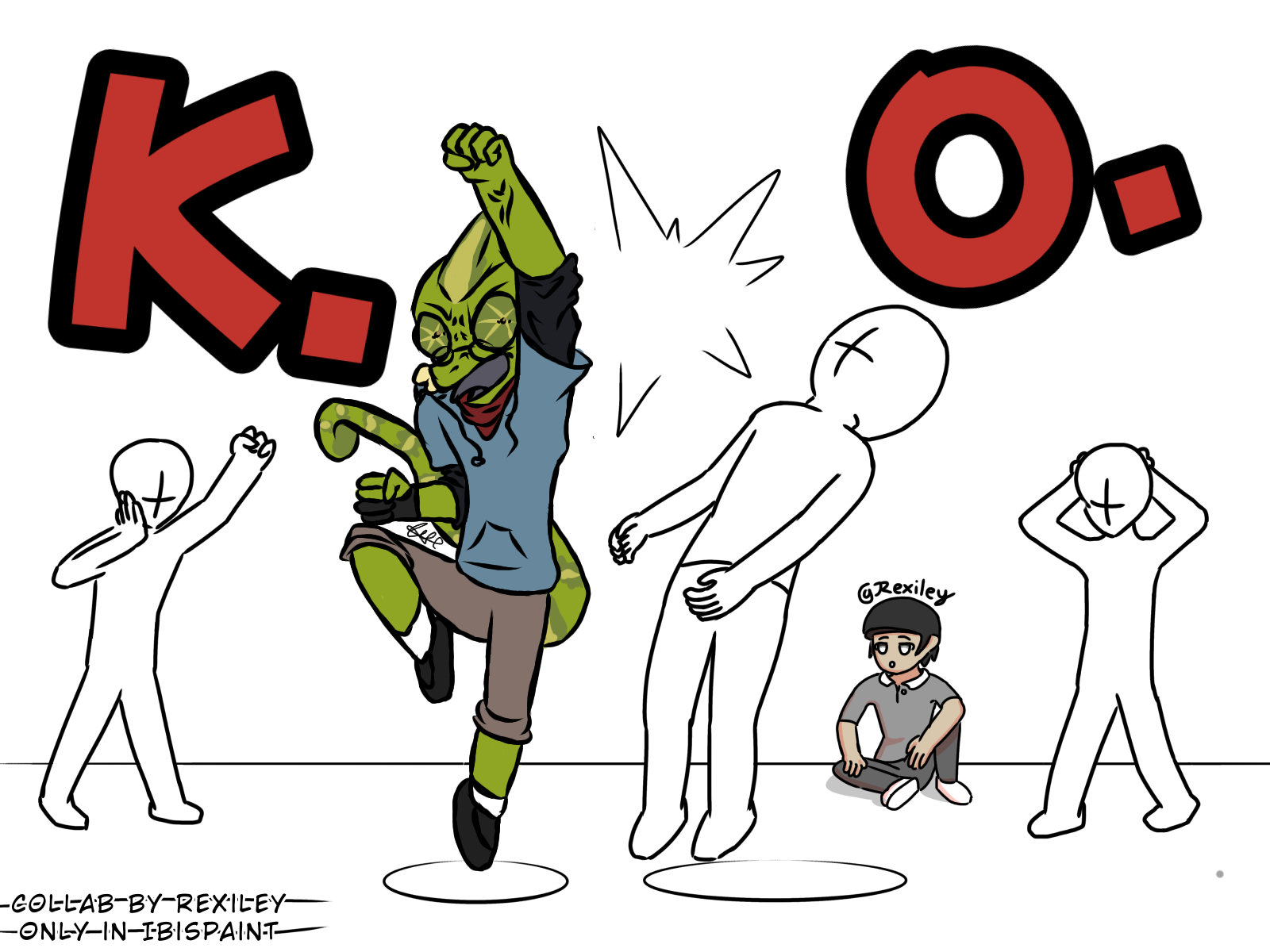 fight collab - ibisPaint