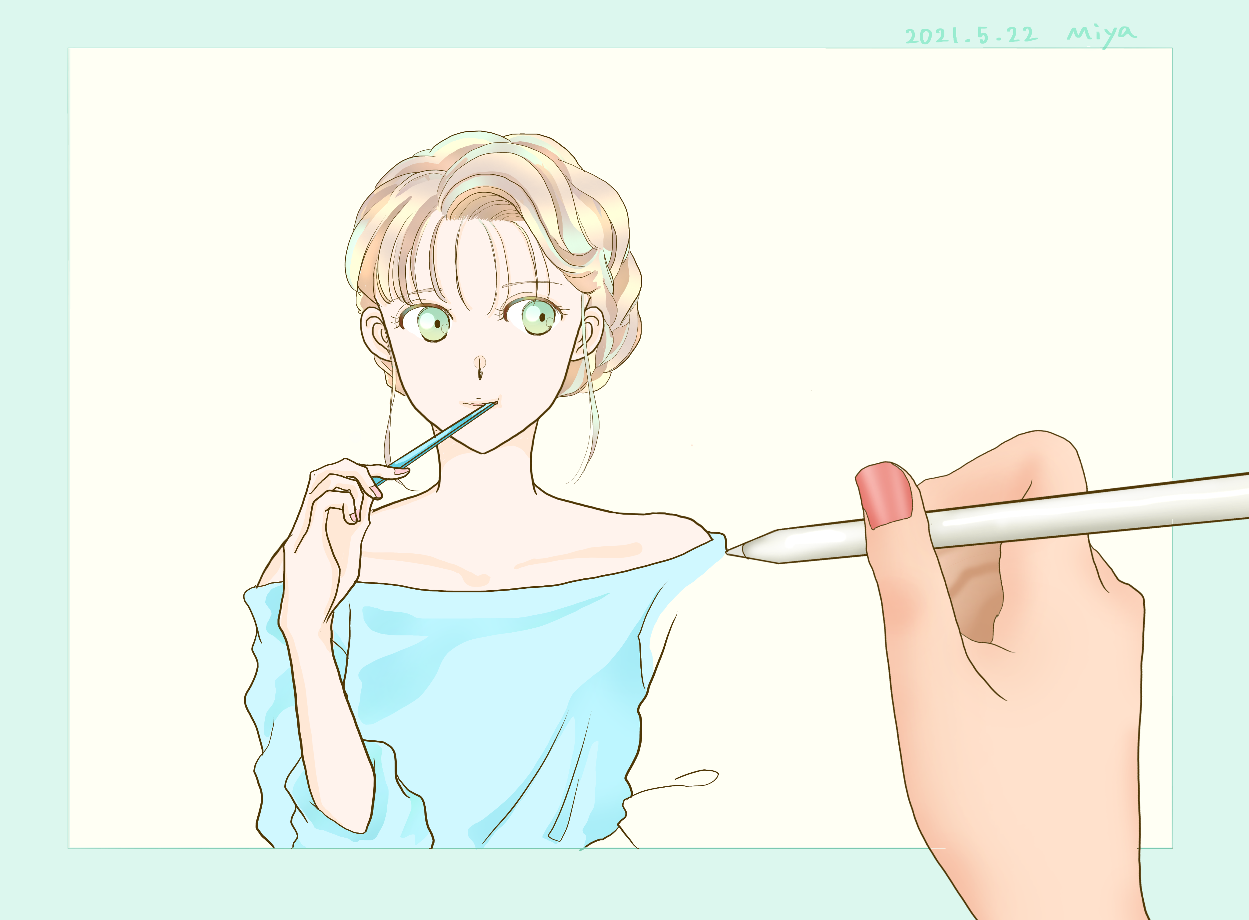 歯磨き中です Brushing my teeth - ibisPaint