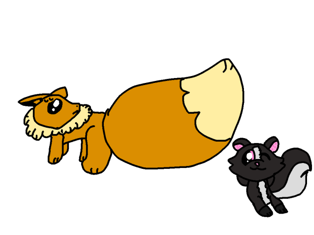 Eevee’s tail is too big! - ibisPaint