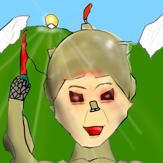 Corrupted warrior - ibisPaint