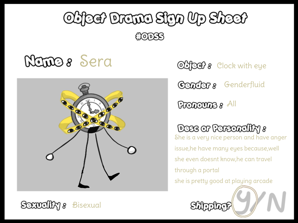 Object drama sheet - ibisPaint