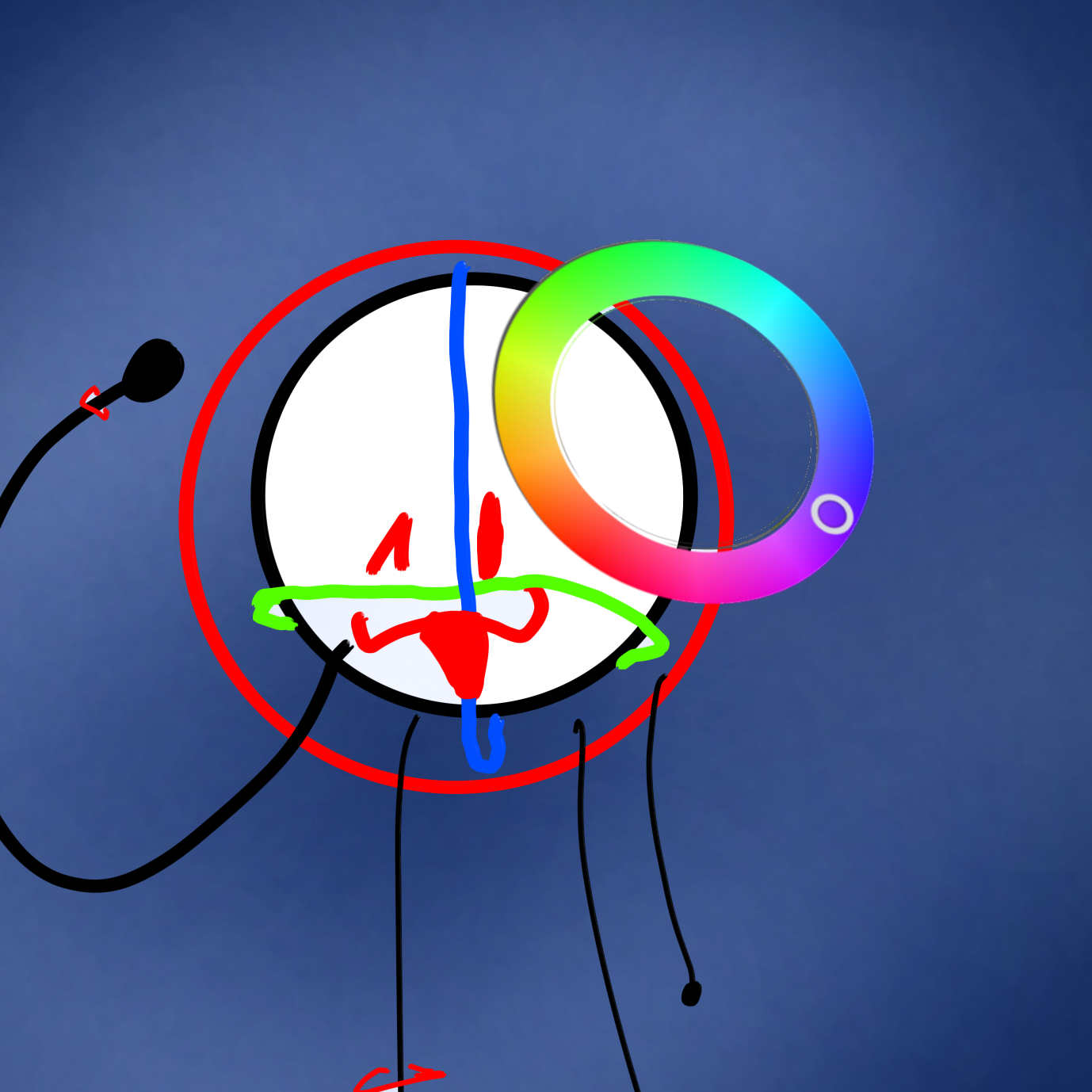 head empty no thoughts - ibisPaint