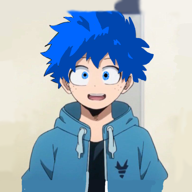 Deku with blue hair - ibisPaint