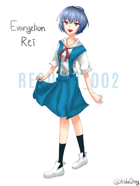 Rei in Evangelion - ibisPaint