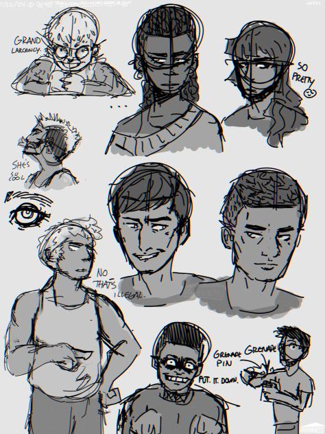 Avalanche sketch dump - ibisPaint