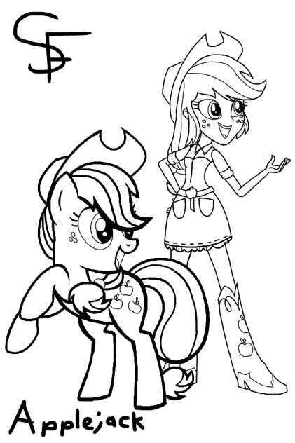 Applejack Parallel Universe - ibisPaint