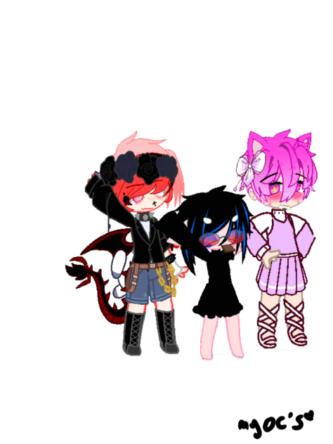 My main oc and newest ocs - ibisPaint