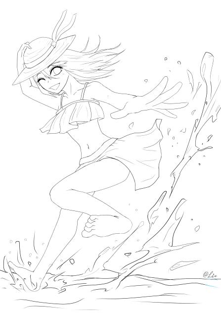 SPLASH！（線画） - ibisPaint