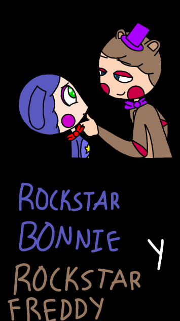 Rockstar Bonnie y Rockstar Freddy - ibisPaint