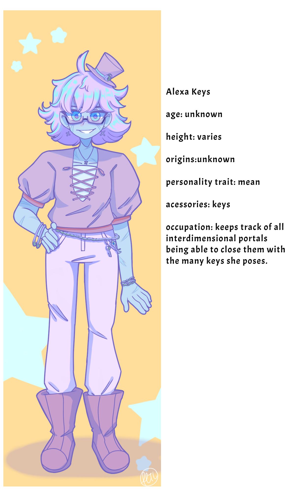 Alexa Keys pause oc challenge - ibisPaint