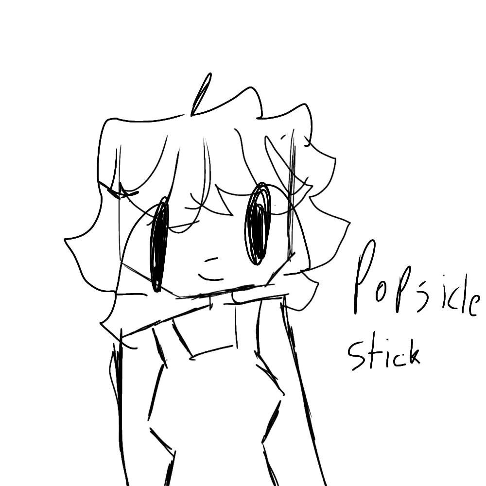 i drew this with a popsicle stik - ibisPaint