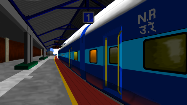 At Indian Railway Station - ibisPaint