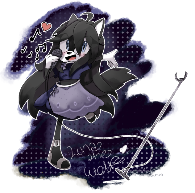 Luna the wolf - ibisPaint
