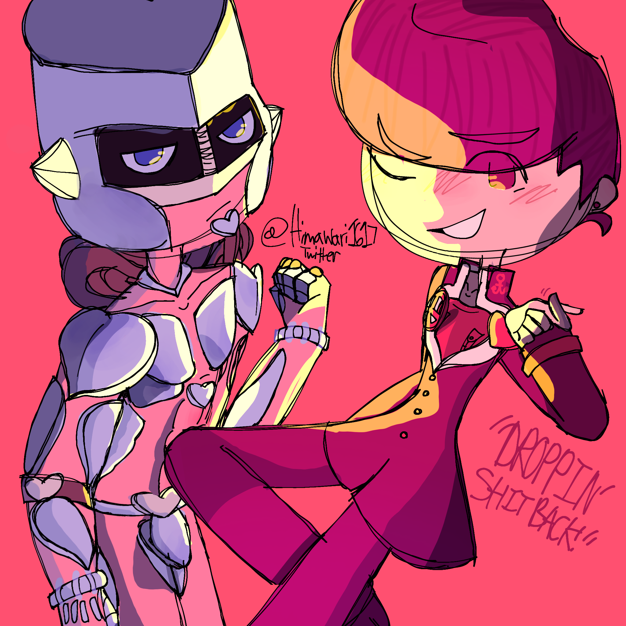 Josuke is tempting you to fight him! - ibisPaint