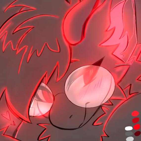 red neon Dragon - ibisPaint