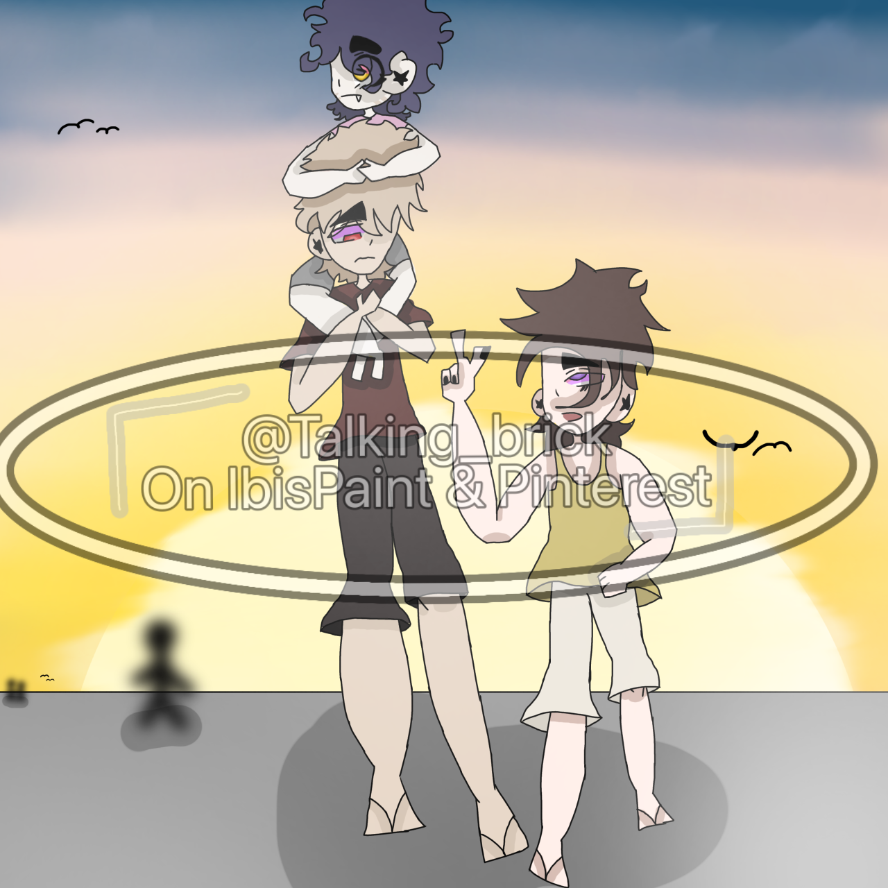 Three best friends - ibisPaint