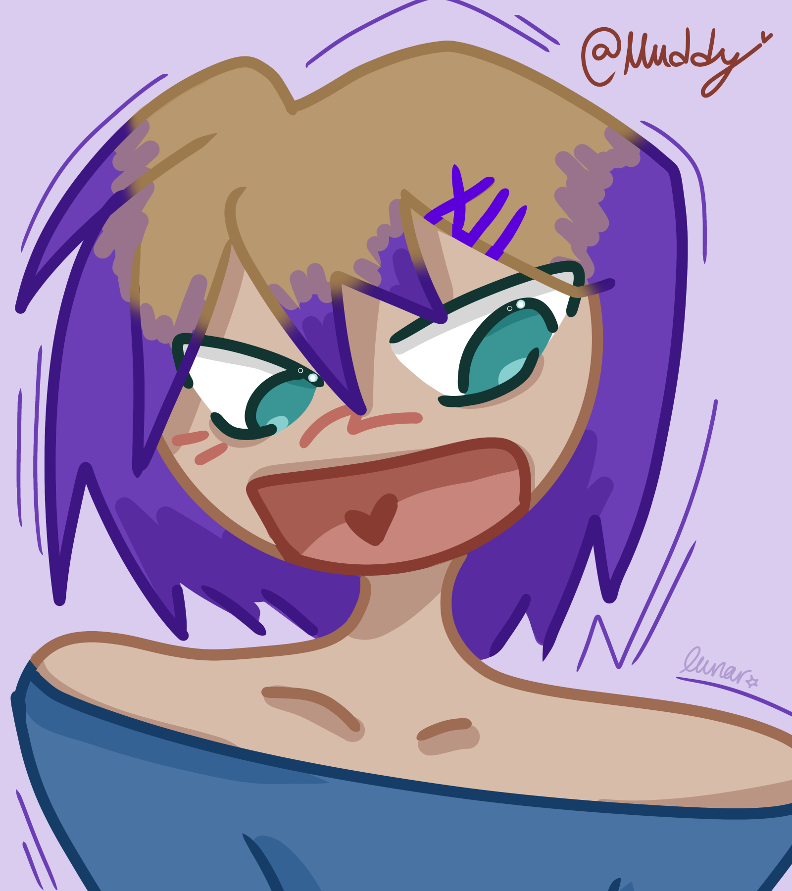 Purpol gurl ^_^ - ibisPaint