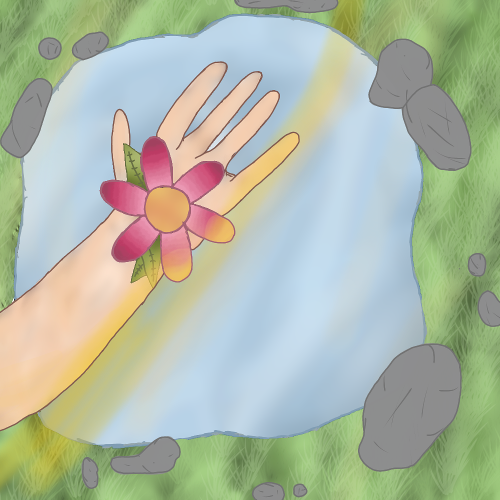 flower on the pond - ibisPaint