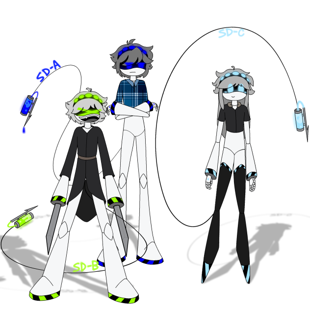 Murder drones A B C - ibisPaint