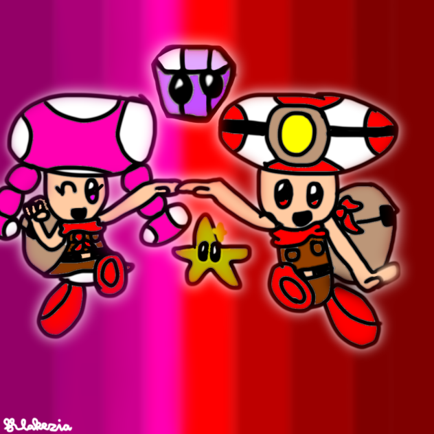 Captain toad and explore toadette - ibisPaint