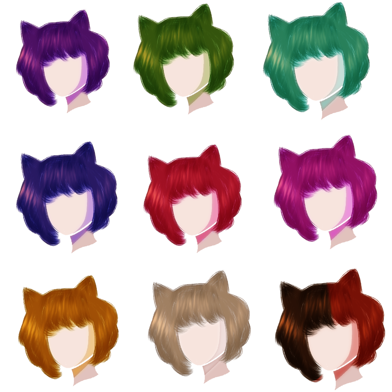 Hair template - ibisPaint